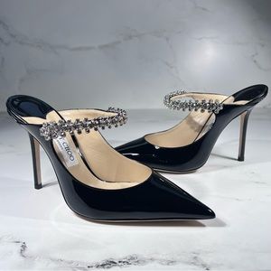 Jimmy Choo | Shoes | Jimmy Choo Bing 0 Black Patent Leather Crystal ...